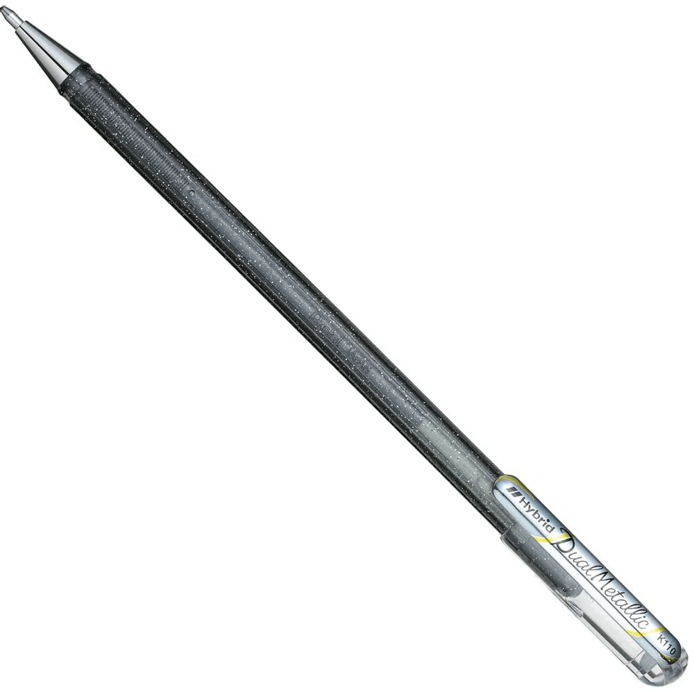 Caneta 1.0mm K110-D pr Hybrid Dual Metallic Pentel – .Zip Papelaria